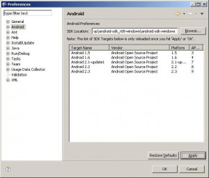 Android: How to Install Android Emulator onto Eclipse Ganymede ; Walkthrough / Tutorial / Guide