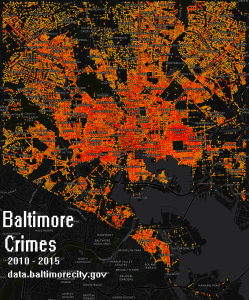 Baltimore Crimes Maps | MantasCode